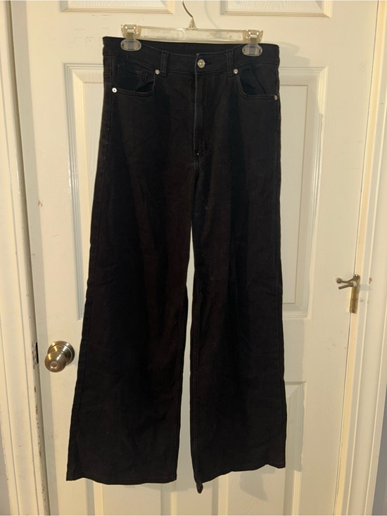 H&M | Pants & Jumpsuits | Hm Black High Rise Wide Leg Pants | Poshmark